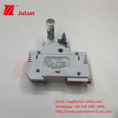 China 1000VDC Solar PV Din Rail Fuse Balloon Fuse 10x38mm RT18-32 Fuse Link AC for sale