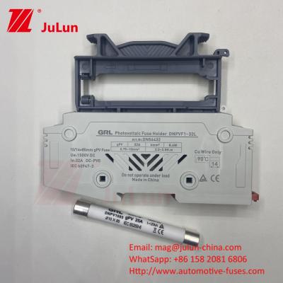 China Fuse 1500vdc 20a DNPVF1-32L Solar System Pv Fuse 1500vdc Fast Blow Ceramic DIN Rail Moun 10x85MM 1500V Thermal Fuse for sale