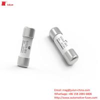 China EV325-3EC 750V 20KA Electric Vehicle Fuse 10A-50A Corrent Flat Head Tubular Fuse for sale
