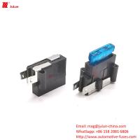 China 32V Rated Voltage Copper Contact Automatic Reset Circuit Breaker 30A-500A Car Fuse Holder Nylon Plastic for sale