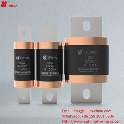 China Bolt Screw Electric Vehicle Fast Charging  10KA 20KA Medium Fusing Rated 500VDC New Energy Vehicle Fuse for sale
