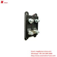 China Eu UL Certified Electric Vehicle 32V DIN Track Fuse Holder Single-Pole Bipolar Automatic Copper Fuse Holder for sale