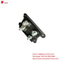 China Eu UL Certified Electric Vehicle 32V DIN Track Fuse Holder Single-Pole Bipolar Automatic Copper Fuse Holder for sale