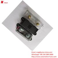 China 32V DIN Track Fuse Holder 30A-500A EU UL Standard Copper Contact Plastic Housing Bolt Fuse Holder for sale