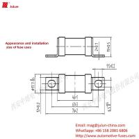 China 16A-400A EV Charger Electric Vehicle Fuse With Bolt Screw Terminal for sale