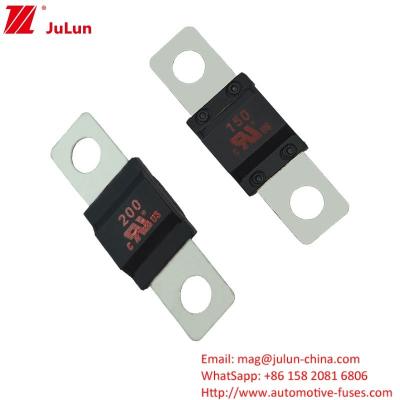China 20A-300A Automotive Blow Fuse for Electric Power Systems with Small Fork Plugs Silver nickel alloy for sale