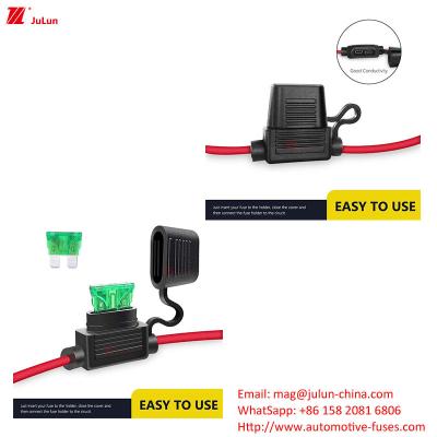 China Bolt Resettable Manual 30 Amp Automotive Fuse Holder For Electric Vehicles for sale