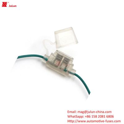 China Small Electric Vehicle Fuse Holder For Automobile Fuses In Line Rated Voltage 32V for sale
