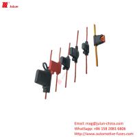 China Auto Parts Fuse Holder For Fuse Type 32V Rated Voltage Circuit Breaker Long Time Copper Contact PVC Flame Retardant for sale