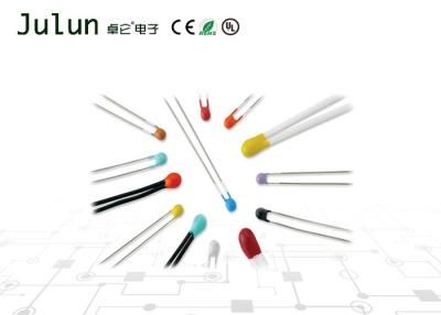 China LC Series - Miniature Leaded Epoxy Coating Thermistor 150°C 28 AWG Non-Insulated Lead for sale