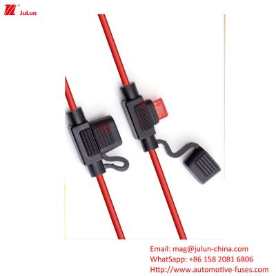 China Medium, Small, Large Quality With Lead Waterproof Fuse Holder/Circuit Breaker Nylon Housing Material Rated Voltage 32V Automotive/Electric Vehicle/Bus Applications for sale