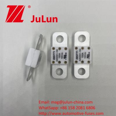 China Ceramic Automotive Fuses ASTM A202001-200A 150VDC for EV Traction System Silver Material 20KA Breaking Capacity 16-20KA 400A 500A for sale
