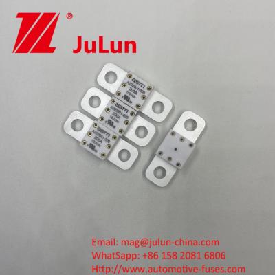 China Ceramic Vehicle A202001-400A 150VDC Fuses Electrical Characteristics 1.0In 4 Hours 3.0In 10s Max. Hole Distance 39mm for sale