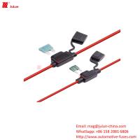 China Electric Vehicle Fuse Holder For Plug In Fuse Terminal Material Copper Rated Current 25A 32A 80A for sale