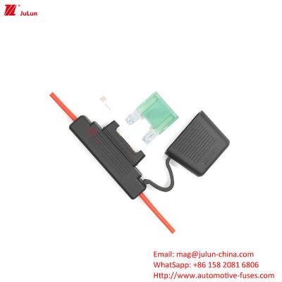 China Terminals Copper Contact Automotive Fuse Holder / Box Current 5A-100A In Line for sale