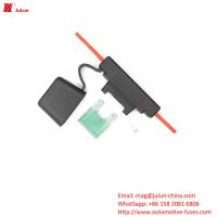 China 58v PVC Automotive Fuse Holder Terminals Tinned Brass In Line for sale