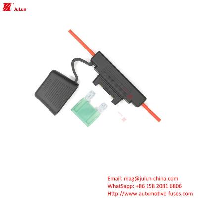 China 58v PVC Automotive Fuse Holder Terminals Tinned Brass In Line for sale