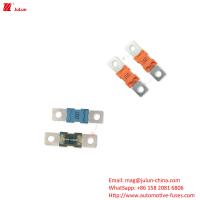 China LittelFuse Rated Current / Voltage Fuses BF2 Bolt On Fuses Transparent Visible Housing For Easy Detection for sale