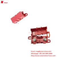 China Warm Performance ANS Fuse Holder For Electric Equipment In Cars Red And Black Plastic Case Nylon for sale