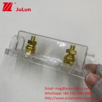 China Transparent ANL Fuse Holder Dust Proof Design 20A 30A 80A 100A 200A 300A 400A 500A Rated Current for sale