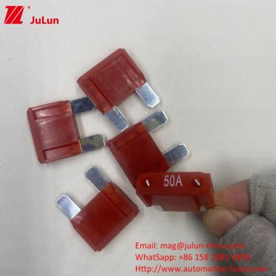 China 60A Production Automotive Blade Fuses With PA66 Brass Material for sale