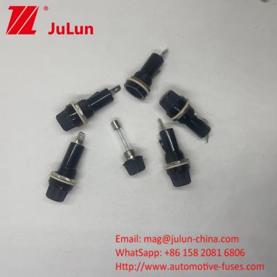China Black Copper Foot 5*20 6*30mm Car Fuse Holder Bakelite Electric for sale
