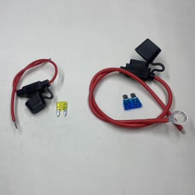 China UL Waterproof Inline Blade Fuse Box Standard/Medium Plug in Car Fuse Holder with 22awg 20awg 18awg 16awg 14awg 12awg 10awg for sale