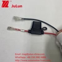 China Fuse Holder 8AWG Inline Blade 30A Cable Lead WireFuse Holder 8AWG Inline Blade Cable Lead Wire Genuine 50 Amp Plug Style Power Connector To 8mm RING TERMINALS Genuine 50 Amp Plug Style for sale