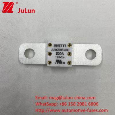 China ASTM Car Battery Fuse 50.8 Distance Between 2 Holes 200A 125VDC 20KA for sale