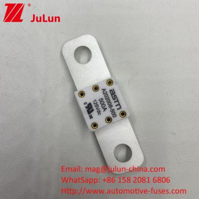 China ASTM 400A 125VDC Ceramic Metal Car Battery Fuse For Automotive Industry 68*17.7*12mm for sale