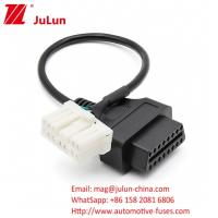China 12 Pin Car Wiring Harness Diagnostic Conversion Cable For Tesla Model S/X OBD2 for sale