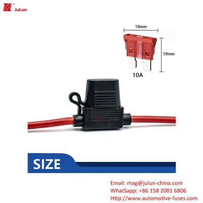 China Maximum Voltage 72VDC Car Fuse Holder Waterproof High Temperature Resistant for sale