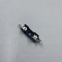 China PCB Board Installation  6*30mm 250VDC Black Blue Transparent Gold Car Fuse Holder for sale