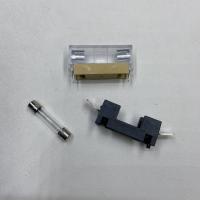 China PCB Board Installation  6*30mm 250VDC Black Blue Transparent Gold Car Fuse Holder for sale