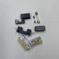 China 6*30mm 5*20mm Panel Mounted Black 25A 250V  Glass Fuse Holder for sale
