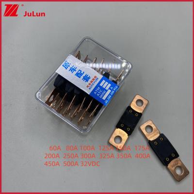 China Copper Electric Vehicle Fuse 32VDC Littelfuse 32V 48V 58V 80V 298 Series 40A 50A 60A 80A 100A 150A 200A 250A 300A 350A 400A 450A 500A Bolt On MEGA Auto Fuse for sale