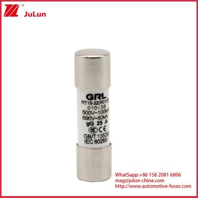 China 15A 1000VDC Fuse Link Solar GPV DC Fuse  10*38mm 32A Rating For Electrical Protection In PV Systems For Use With Fuse Housing for sale