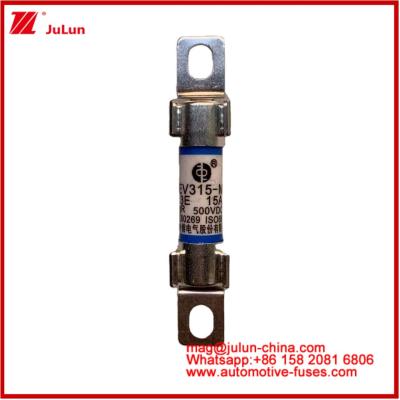 China EV Energy 10*38mm Tubular Fuse EV315-M 3E 15A 500VDC For Electric Vehicles Bolt Installation Meets JASO D622 Standards for sale
