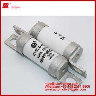China EV322 4GL 100A DC700V  EV Or HEV Electric Vehicle  Compact Size High Rated Current Bolted Structure Tubular Ceramic Fuse for sale