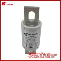 China 250A 500VAC Ev Fuse RS309-MD-200KA 500VDC 50KA AR Caremic DC Performance Tubular Automobile Bolt Stud‐mount for sale