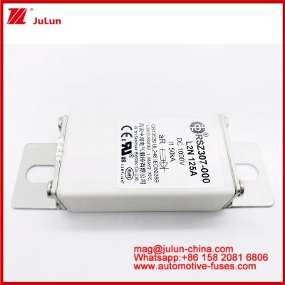China 125A DC1000V 50KA AR Caremic Tubular RSZ307-000 L2N Fuse For EV/HEV Protection In Automobile Bolt Stud‐mount Design for sale