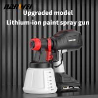China Popular High Spray Air Spray 700ml Pressure Paint Gun Cordless Portable Electric  1.5mm 1.0mm Diy Grade Battery Powered Renovate Rebuild House Garden for sale