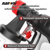 China Popular High Spray Air Spray 700ml Pressure Paint Gun Cordless Portable Electric  1.5mm 1.0mm Diy Grade Battery Powered Renovate Rebuild House Garden for sale
