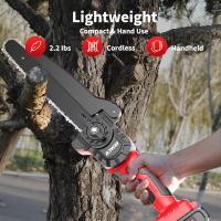 China Single Hand Durable 8 Inch Wood Chain Saw Electric Motor Cordless High Work Efficiency for sale