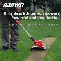 China Trimmer Cordless Lawnmower For Grass Lawn In Garden Electric Grass Cutting Green Belt Machine Family Battery for sale