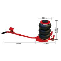China Portable Car Lifting Equipment 3 Ton Pneumatic Air Bag Jack With Folded Arm for sale