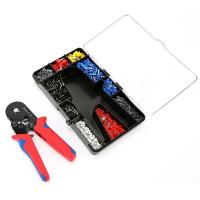 China Convenient Versatile Mini Wire Ferrule Tubular Terminal Crimping Plier Kit 1200pcs Household Electrical Insulated for sale