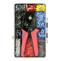 China Convenient Versatile Mini Wire Ferrule Tubular Terminal Crimping Plier Kit 1200pcs Household Electrical Insulated for sale