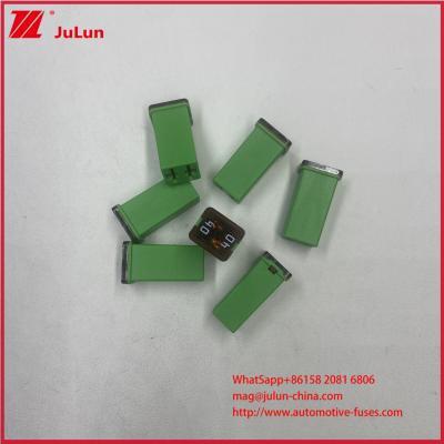 China 40A Green JCASE 0495040 Automotive Car Marine RV Blade Fuses PEC Rated At 32VDC for sale