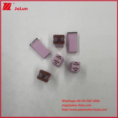China SBFC-JT 30A 32V Auto Car micro blade fuse Square Requirements Connection Fuse Box Holder Long Pin Small Internal Car Male Plug Ampere Rating for sale